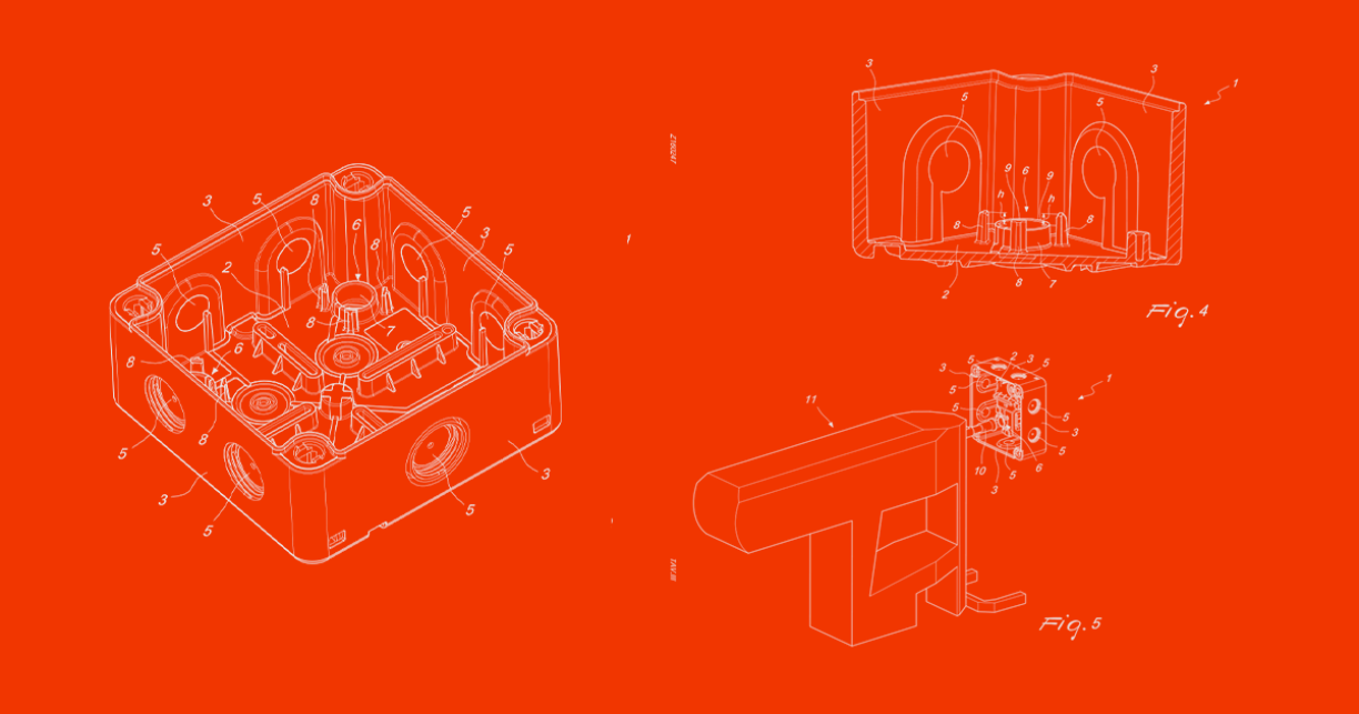 Italian patent for GEWISS 44CE junction boxes | Gewiss