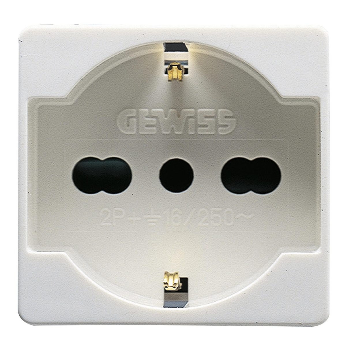 ITALIAN/GERMAN STANDARD SOCKET-OUTLET 250V ac - 2P+E 16A DUAL AMPERAGE ...
