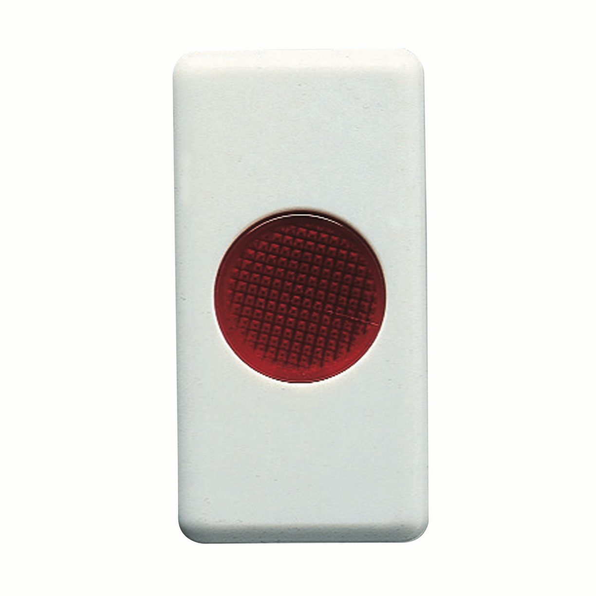 SINGLE INDICATOR LAMP - 12/24/250V - RED - 1 MODULE - SYSTEM WHITE | Gewiss