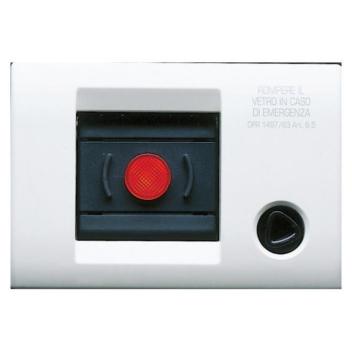 SELF-SUPPORTING WIRED PLATE FOR LIFT - IP40 - WHITE - PLAYBUS | Gewiss