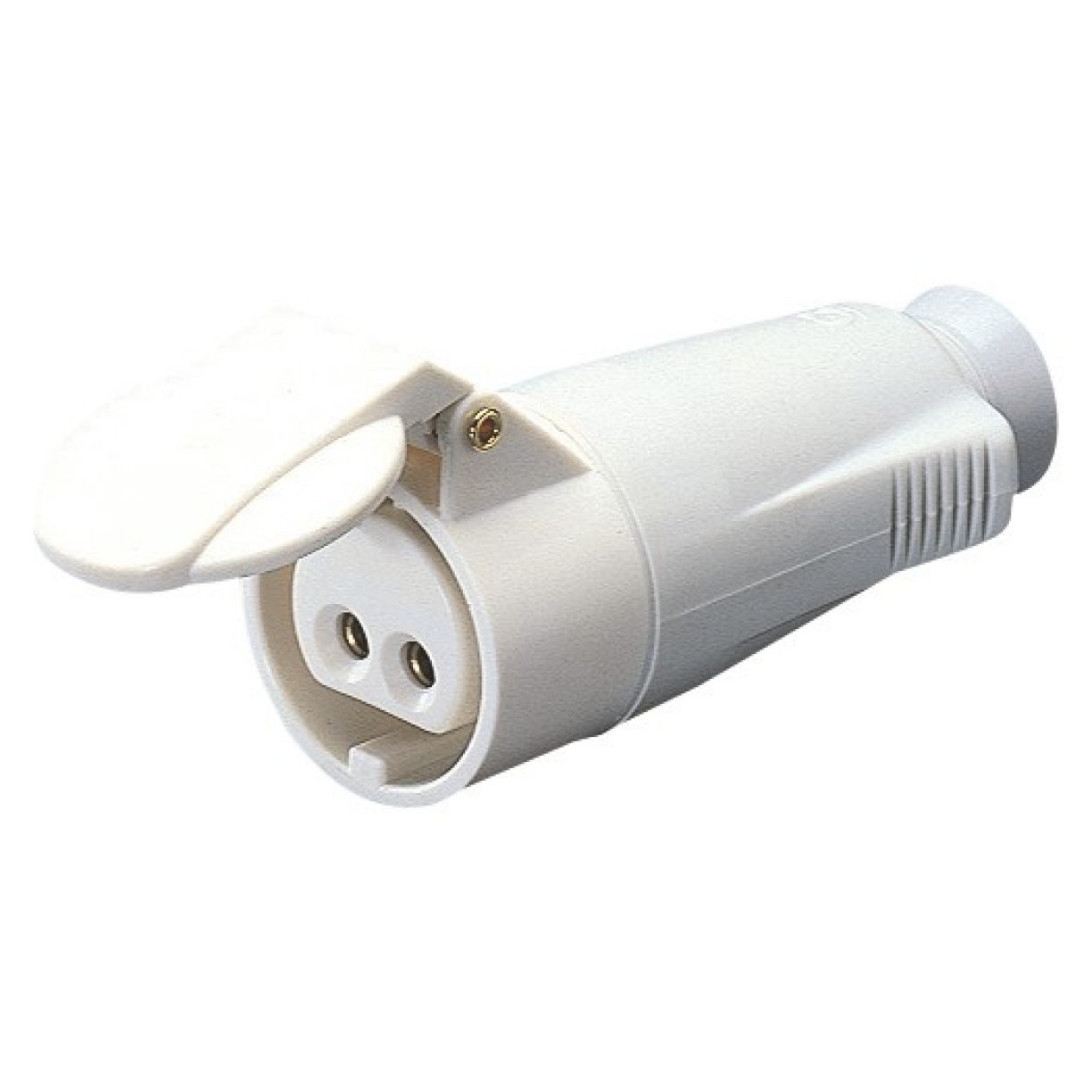 STRAIGHT CONNECTOR - IP44 - 2P 16A 20-25V and 40-50V d.c. - WHITE - 10H ...