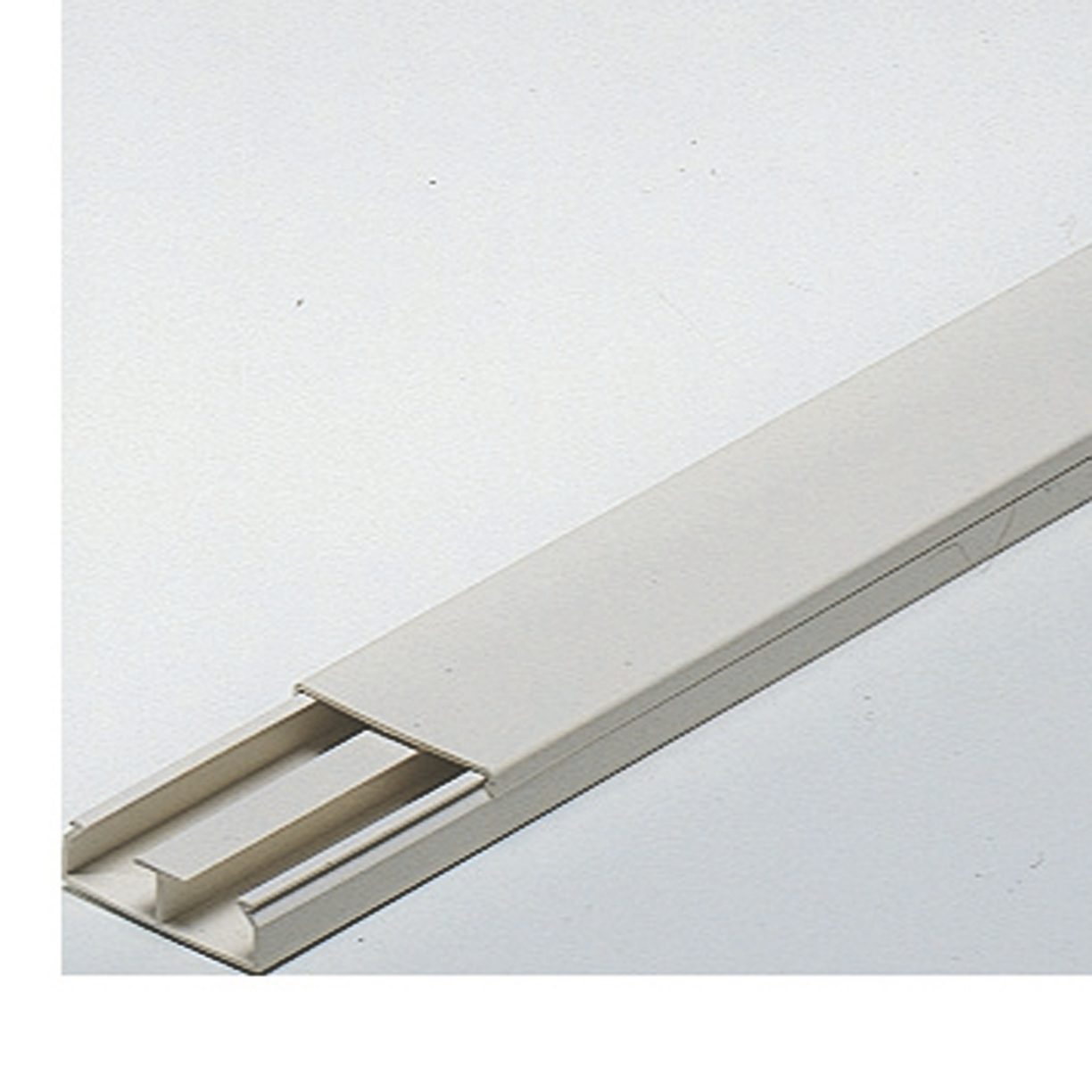 MINI - KABELKANAL MIT FESTER TRENWAND - LÄNGE 2M - 10x30 - WEISS ...
