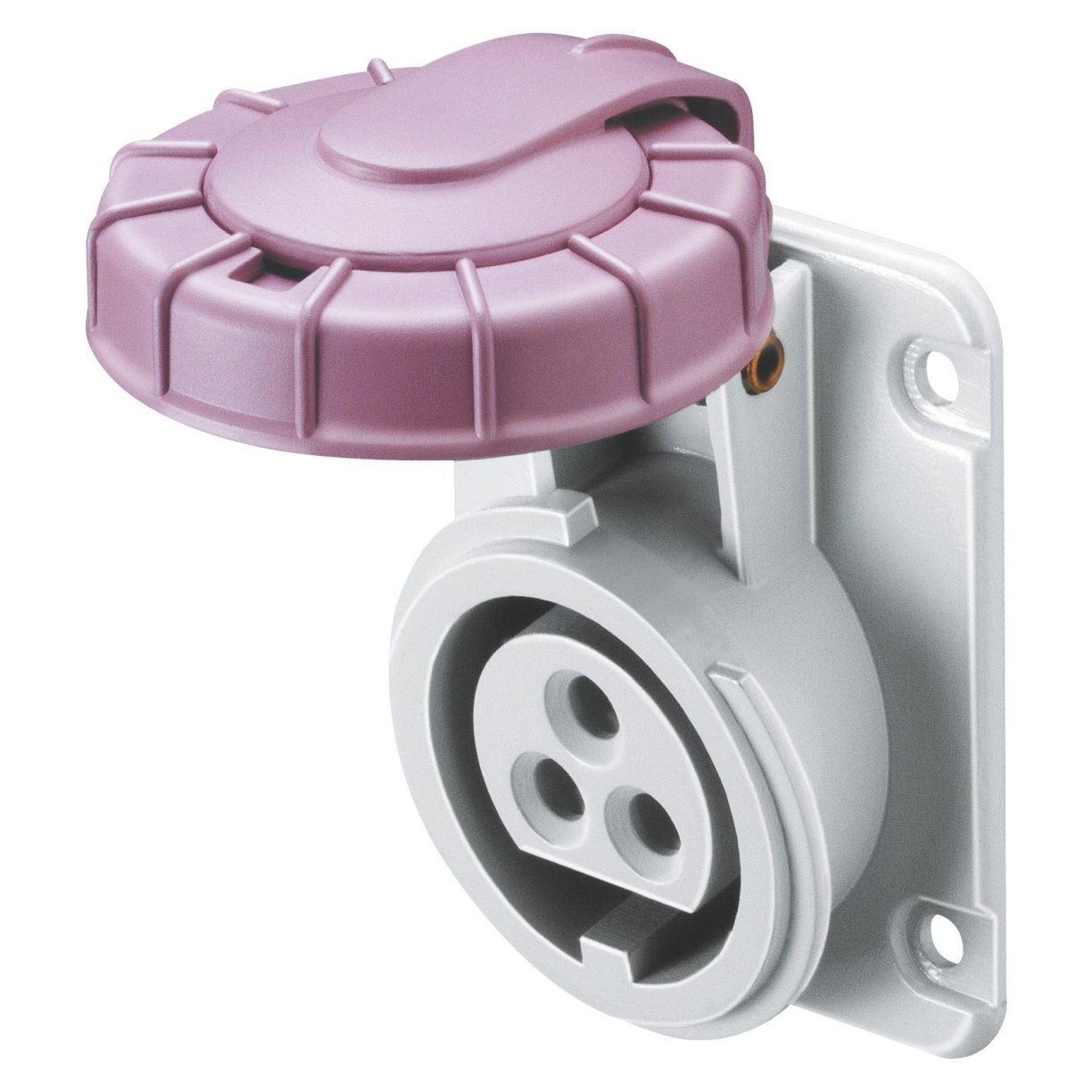 10° ANGLED FLUSH-MOUNTING SOCKET-OUTLET - 3P 16A 20-25V 50-60HZ VIOLET ...