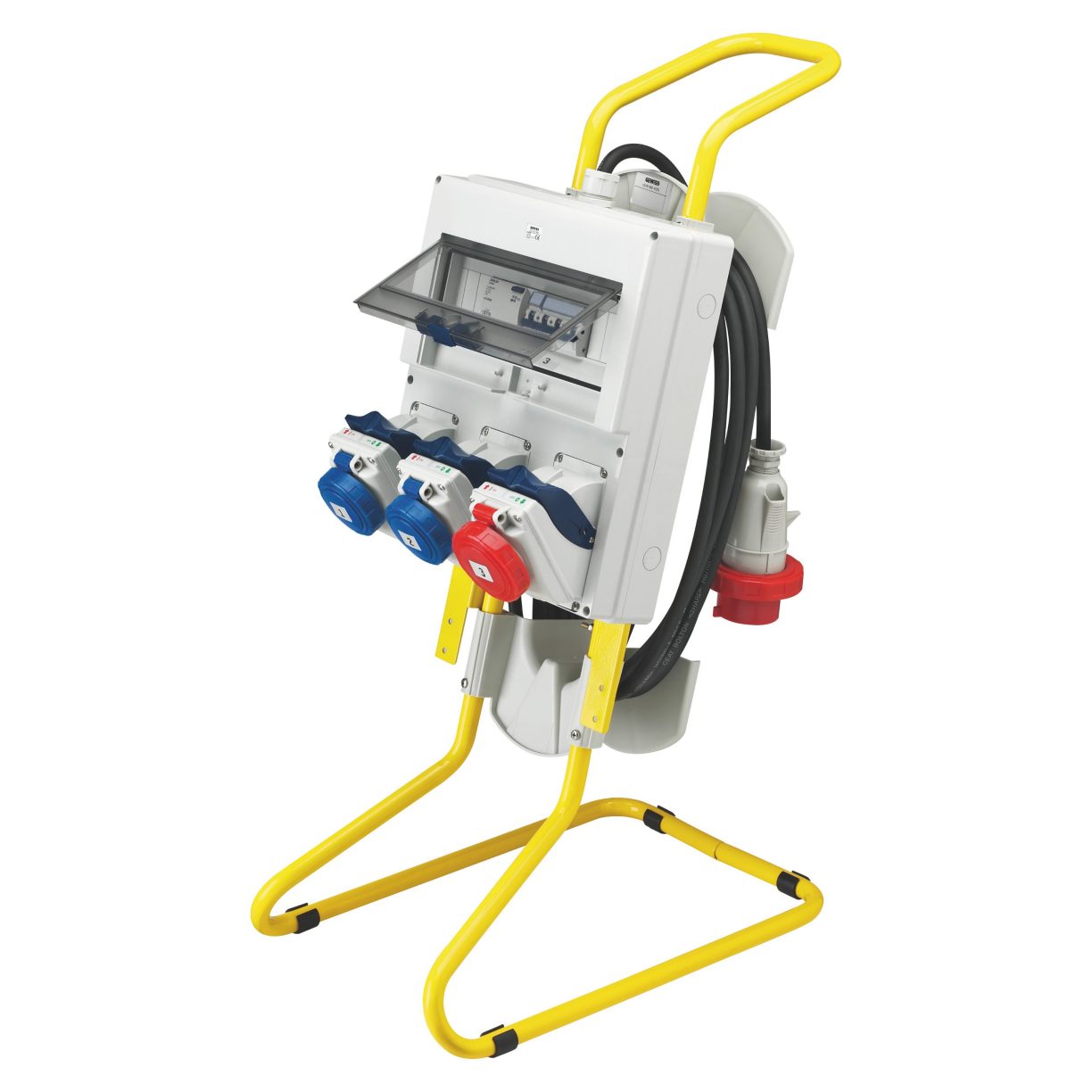 COMBIBLOC ACS - WIRED - WITHE SUPPORT CABLE AND PLUG IEC 309 3P+N+E 32A - 2 SOCKET-OUTLET 2P+E ...