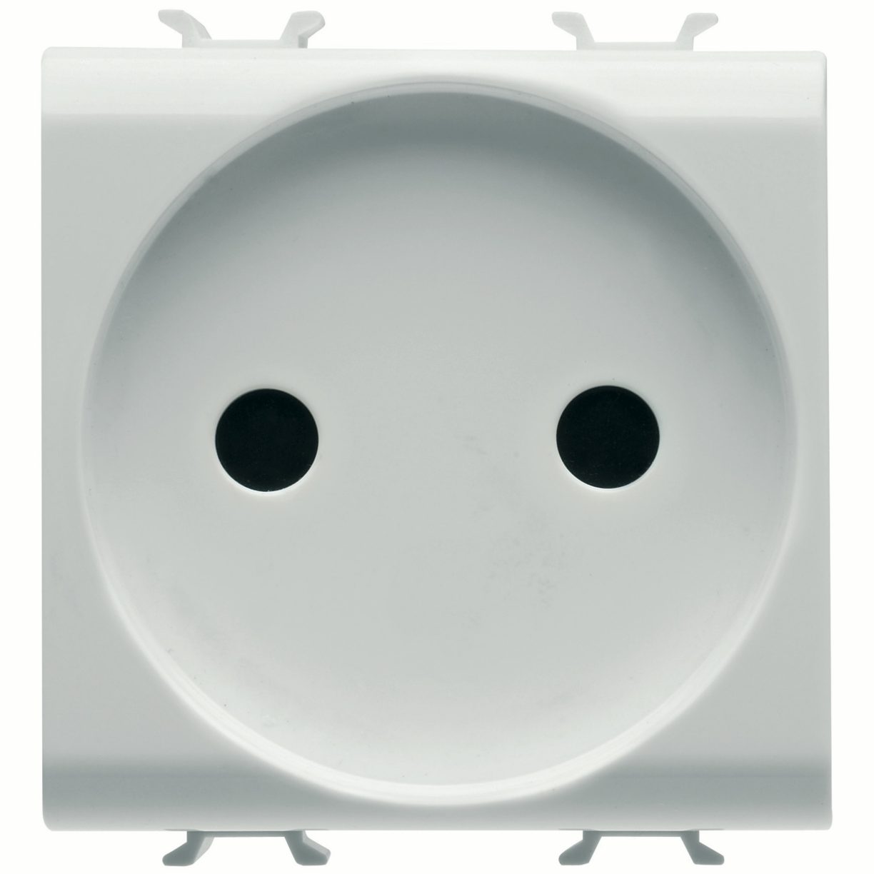 FRENCH STANDARD SOCKET-OUTLET 250V ac - 2P 16A - 2 MODULES - GLOSSY ...