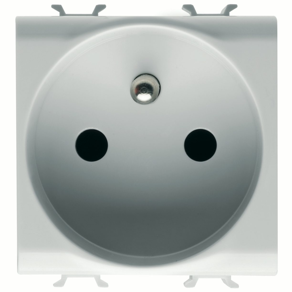 FRENCH STANDARD SOCKET-OUTLET 250V ac - 2P+E 16A - 2 MODULES - GLOSSY ...