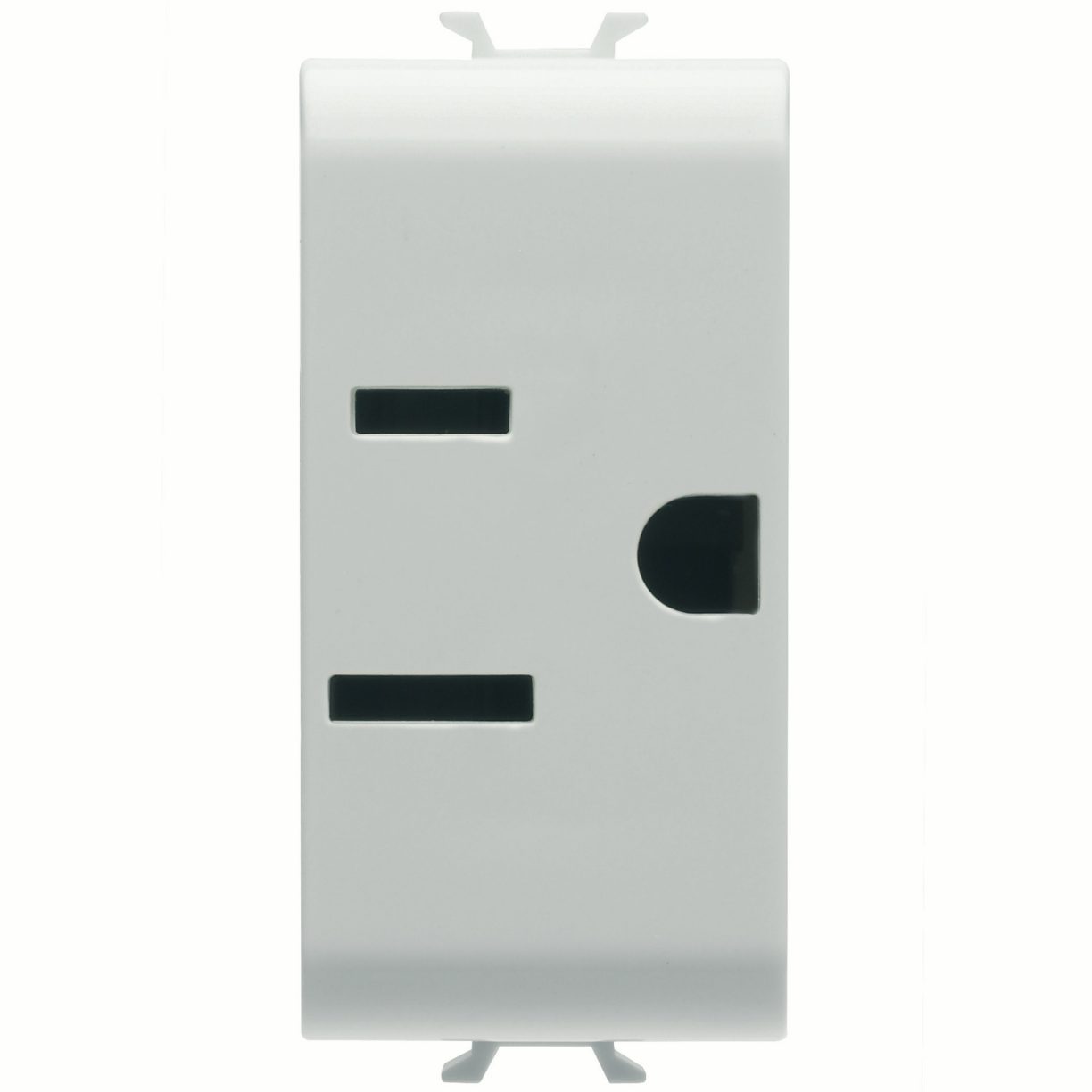 USA STANDARD SOCKET-OUTLET 250/125V ac - 2P+E 15A - 1 MODULE - GLOSSY ...