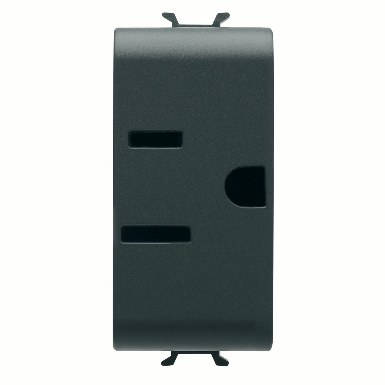 USA STANDARD SOCKET-OUTLET 250/125V ac - 2P+E 15A - 1 MODULE - SATIN ...