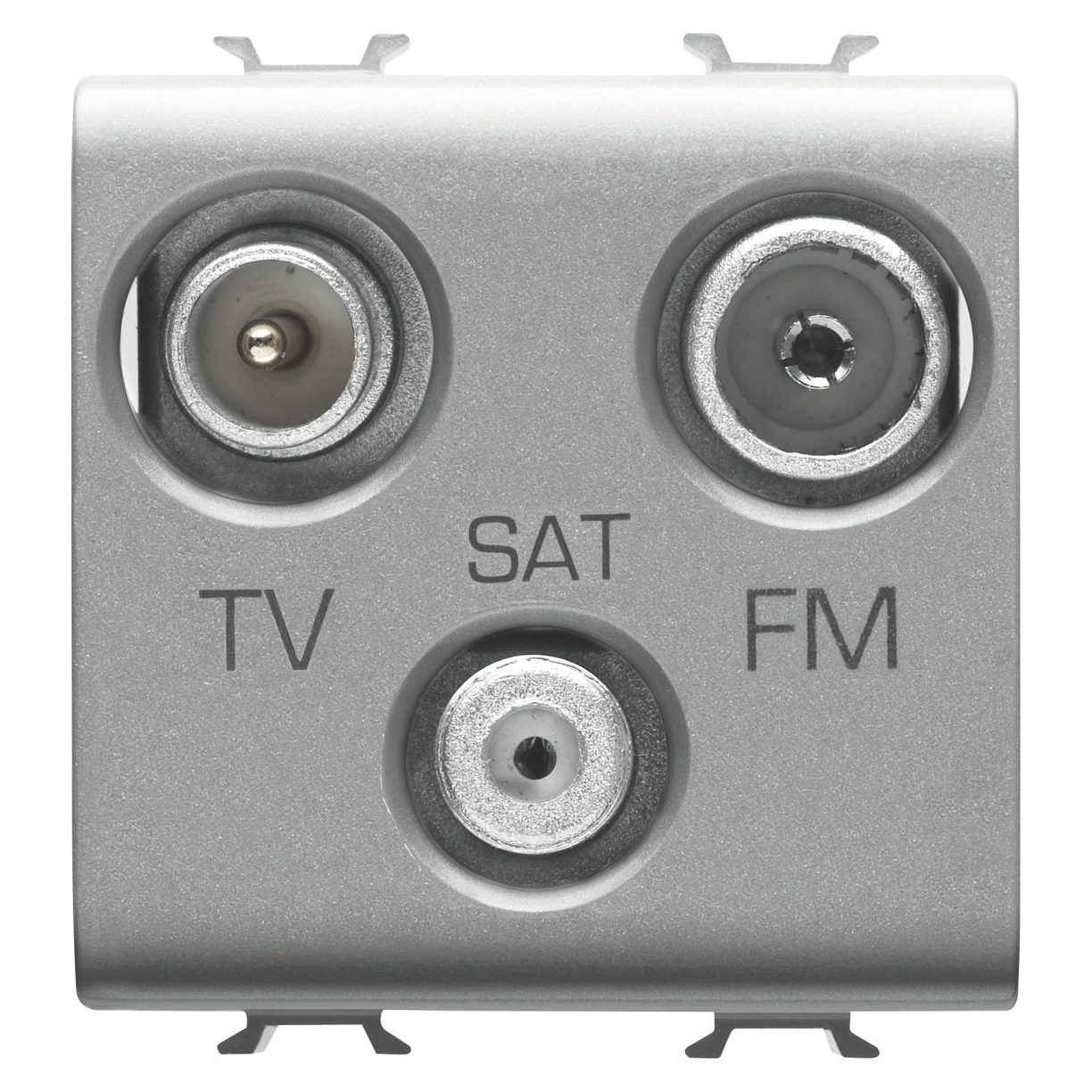 SOCKET-OUTLET TV-FM-SAT - DIRECT - 2 MODULES - TITANIUM - CHORUSMART ...