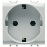 GERMAN STANDARD SOCKET-OUTLET 250V ac - 2P+E 16A - 2 MODULES - GLOSSY ...