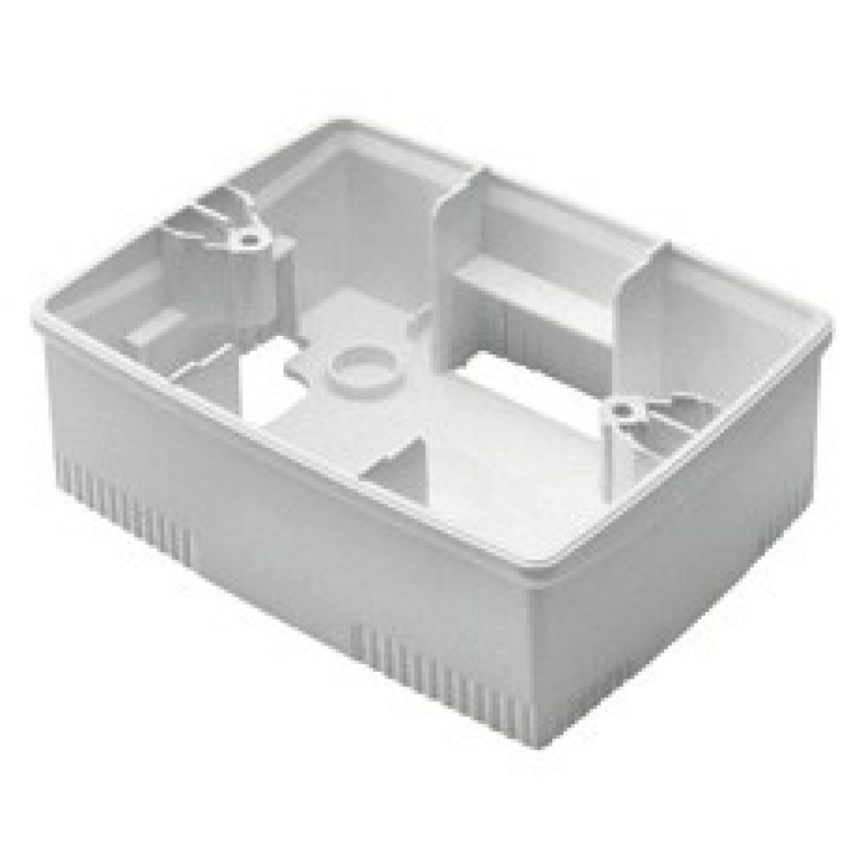 WALL-MOUNTING BOX FOR ONE PLATE - ITALIAN STANDARD 3 GANG - WHITE ...