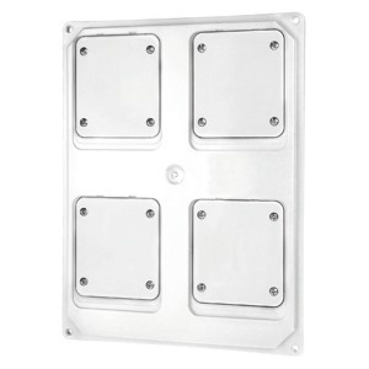 QMC16/63 - FLANGED PANEL - 4 FLUSH MOUNTING FLANGES 16/32A - WHITE | Gewiss