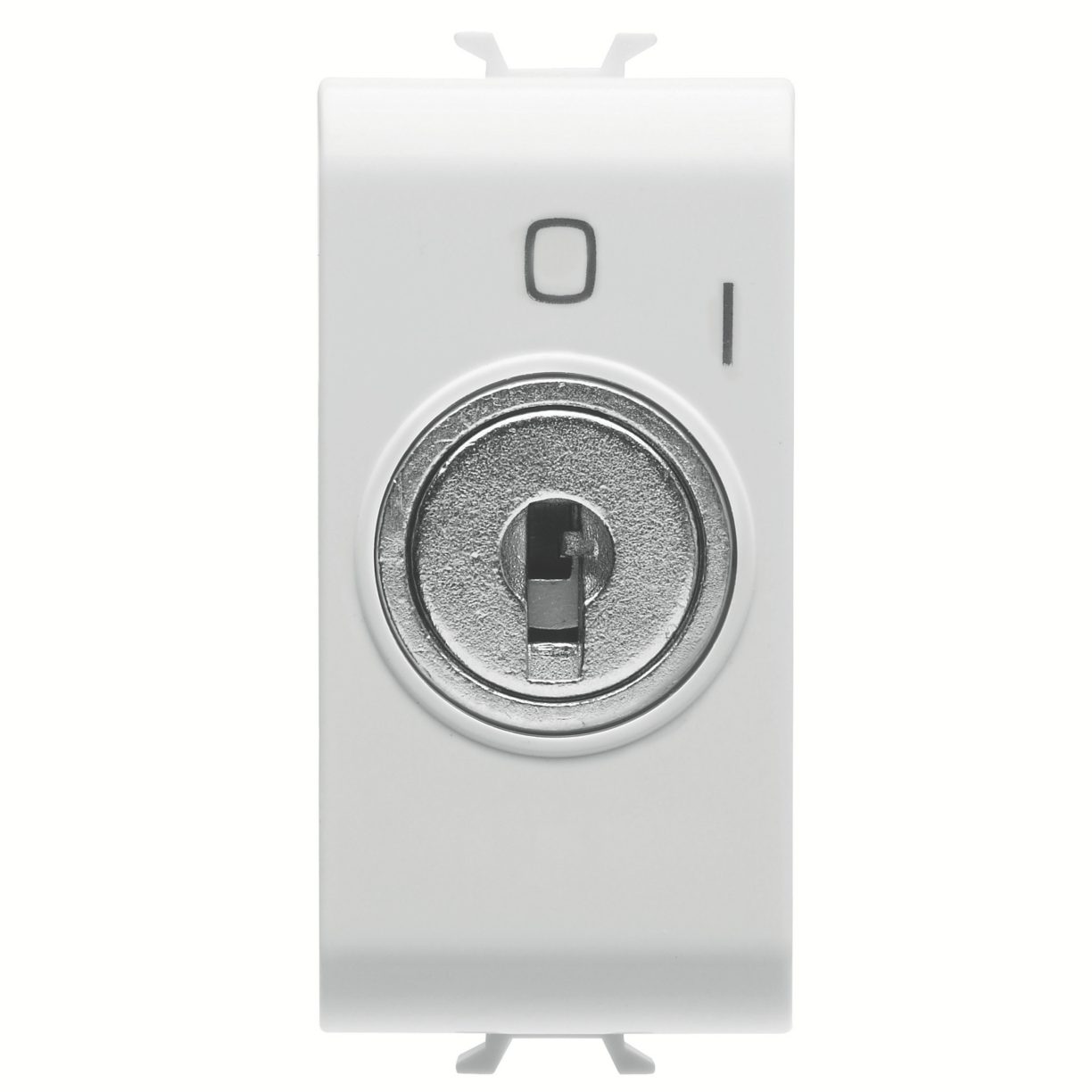 ONE-WAY SWITCH 2P 250V ac - 10AX - WITH KEY - SYMBOL 0/1 - 1 MODULE ...