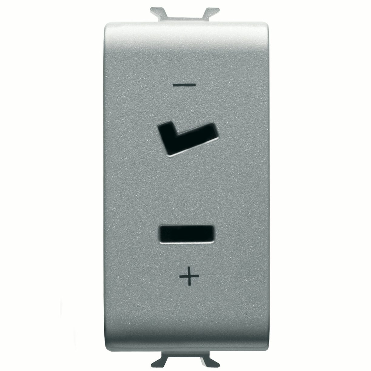 SELV SOCKET-OUTLET - 2P 6A 24V POLARIZED - 1 MODULE - TITANIUM ...