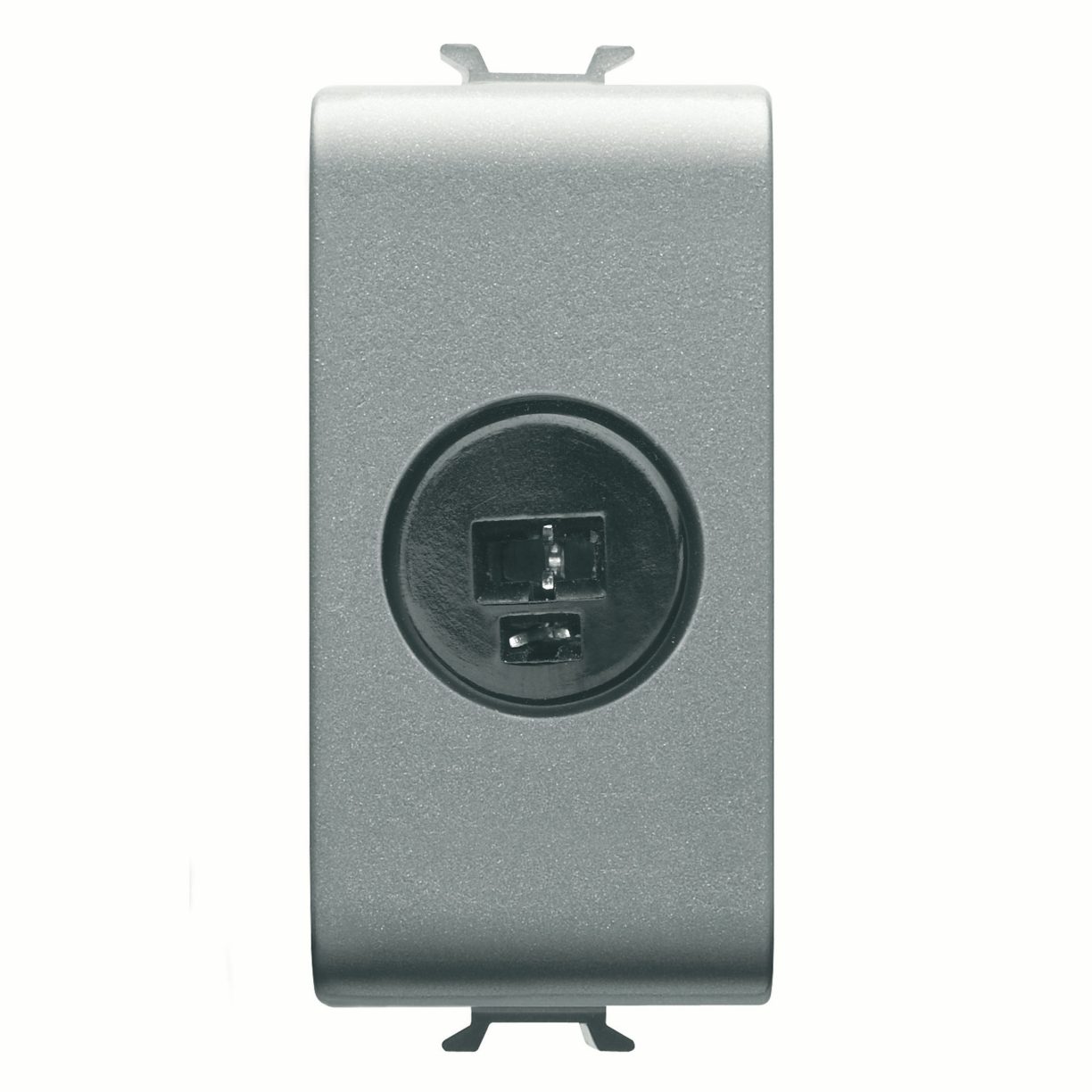 AUDIO AND VIDEO SOCKET - FOR LOUDSPEAKER - 1 MODULE - TITANIUM ...