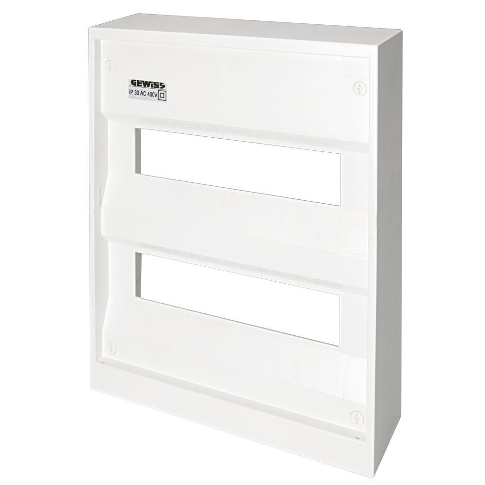 PLASTIC FRONTAL FOR WALL MOUNTING ENCLOSURE 24 MODULES | Gewiss