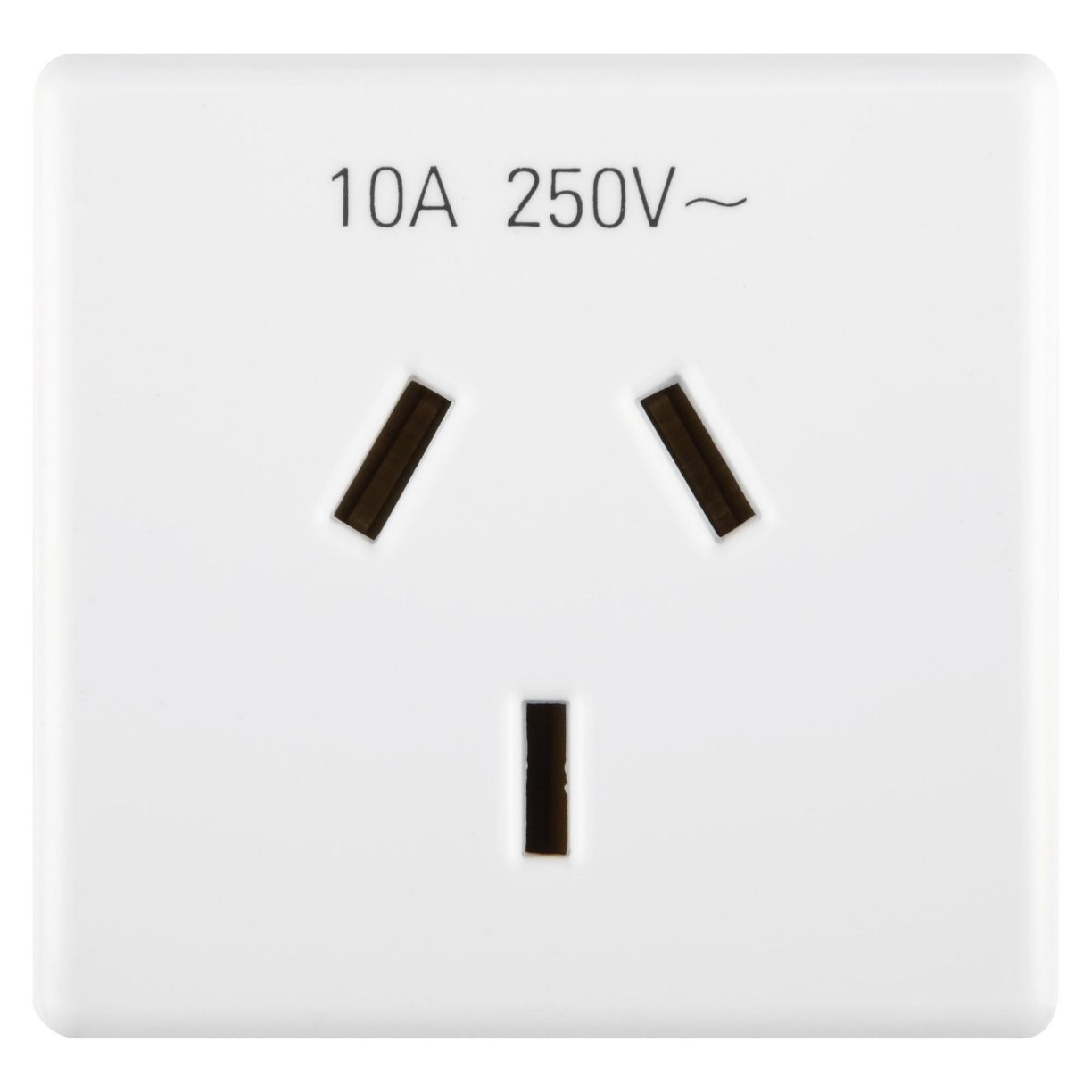 AUSTRALIAN STANDARD SOCKET-OUTLET 250V ac - 2P+E 10A - FLAT PLUG - 2 ...