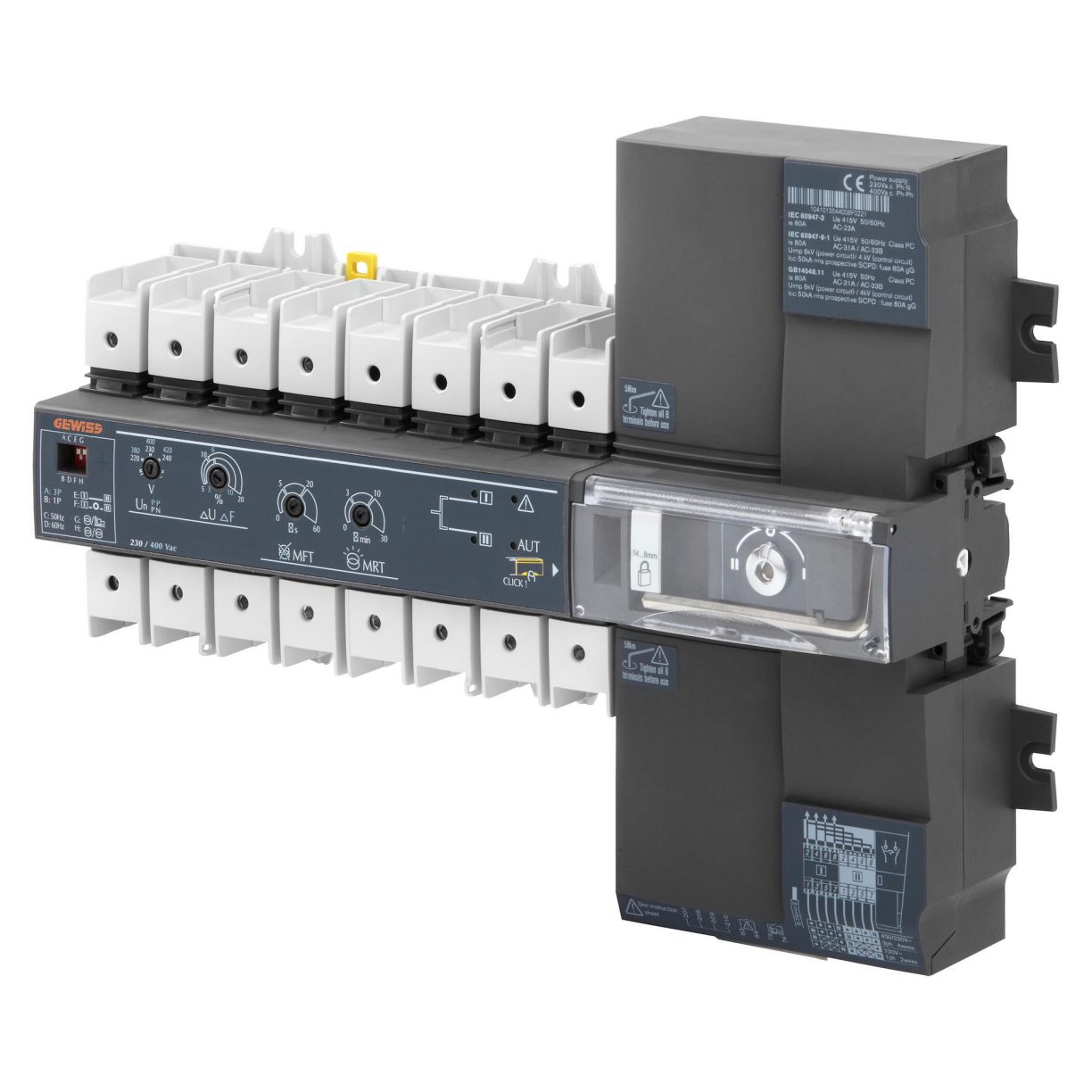 MSS 160A ATS - MONOBLOC AUTOMATIC SWITCHOVER SYSTEM WITH 3 POSITIONS ...