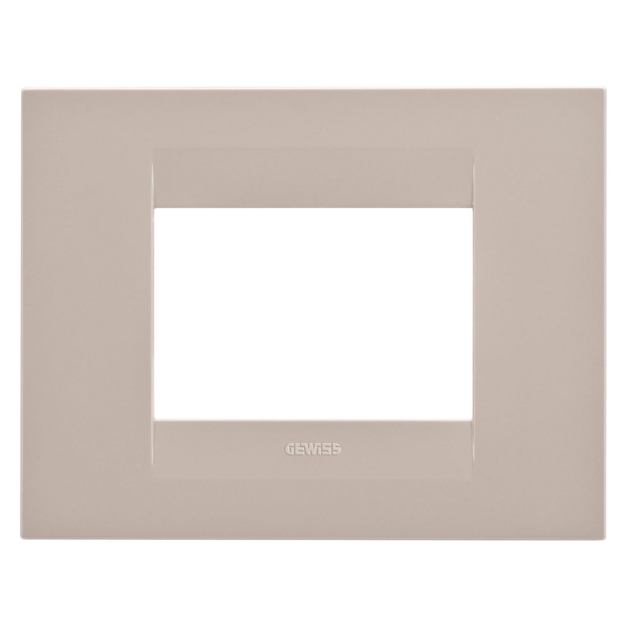 GEO PLATE - IN TECHNOPOLYMER - 3 MODULES - HEMP - CHORUSMART | Gewiss