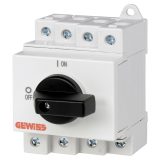 ROTARY SWITCH DISCONNECTOR - 2P 25A 600V DC - 3.5 MODULES | Gewiss