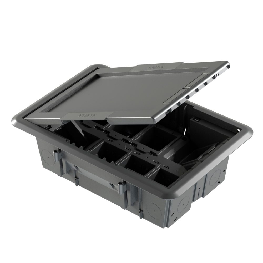 UNDERFLOOR OUTLET BOX - HOLLOW COVER - 16 MODULES SYSTEM | Gewiss