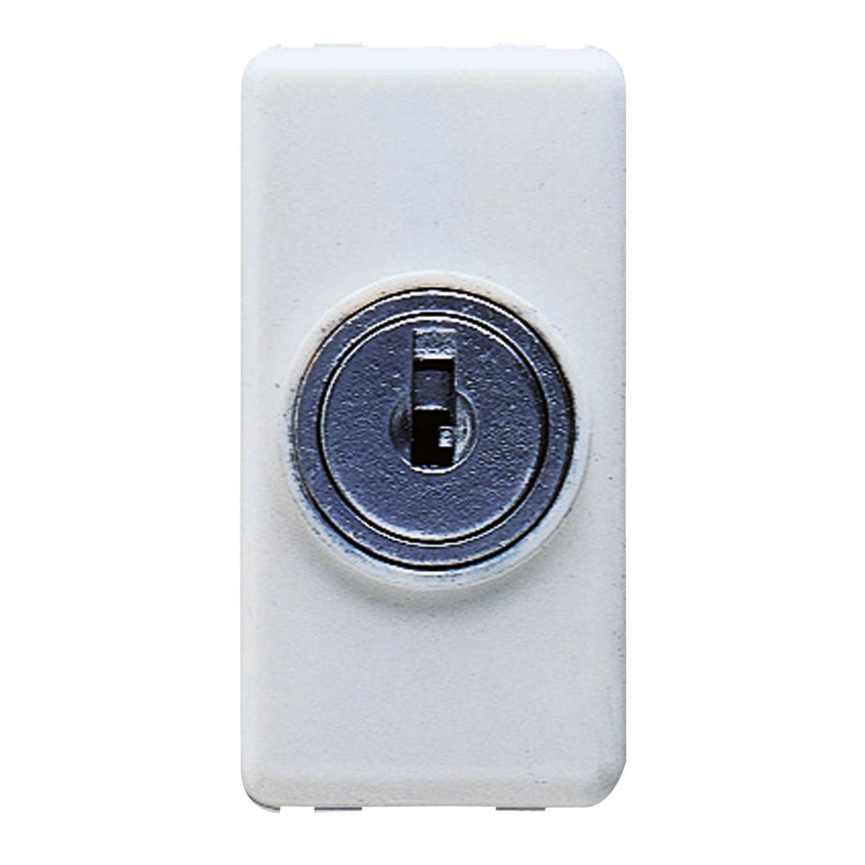 TWO-WAY SWITCH 1P 250V ac - 10AX - WITH KEY - 1 MODULE - SYSTEM WHITE ...
