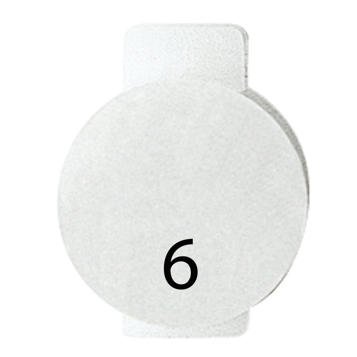 LENS WITH ILLUMINATED SYMBOL FOR COMMAND DEVICES - SIX - SYMBOL 6 ...