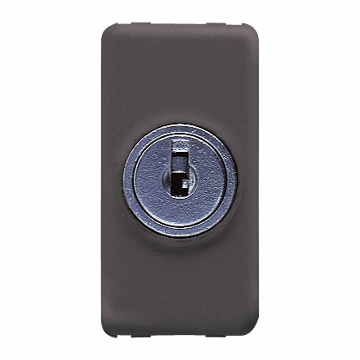 TWO-WAY SWITCH 1P 250V ac - 10AX - WITH KEY - 1 MODULE - SYSTEM BLACK ...