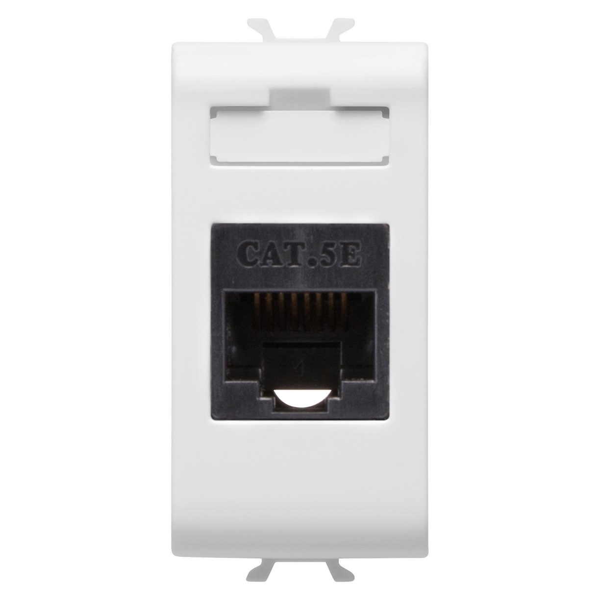 RJ45 SOCKET - CATEGORY 5e - UTP - 1 MODULE - GLOSSY WHITE - CHORUSMART ...