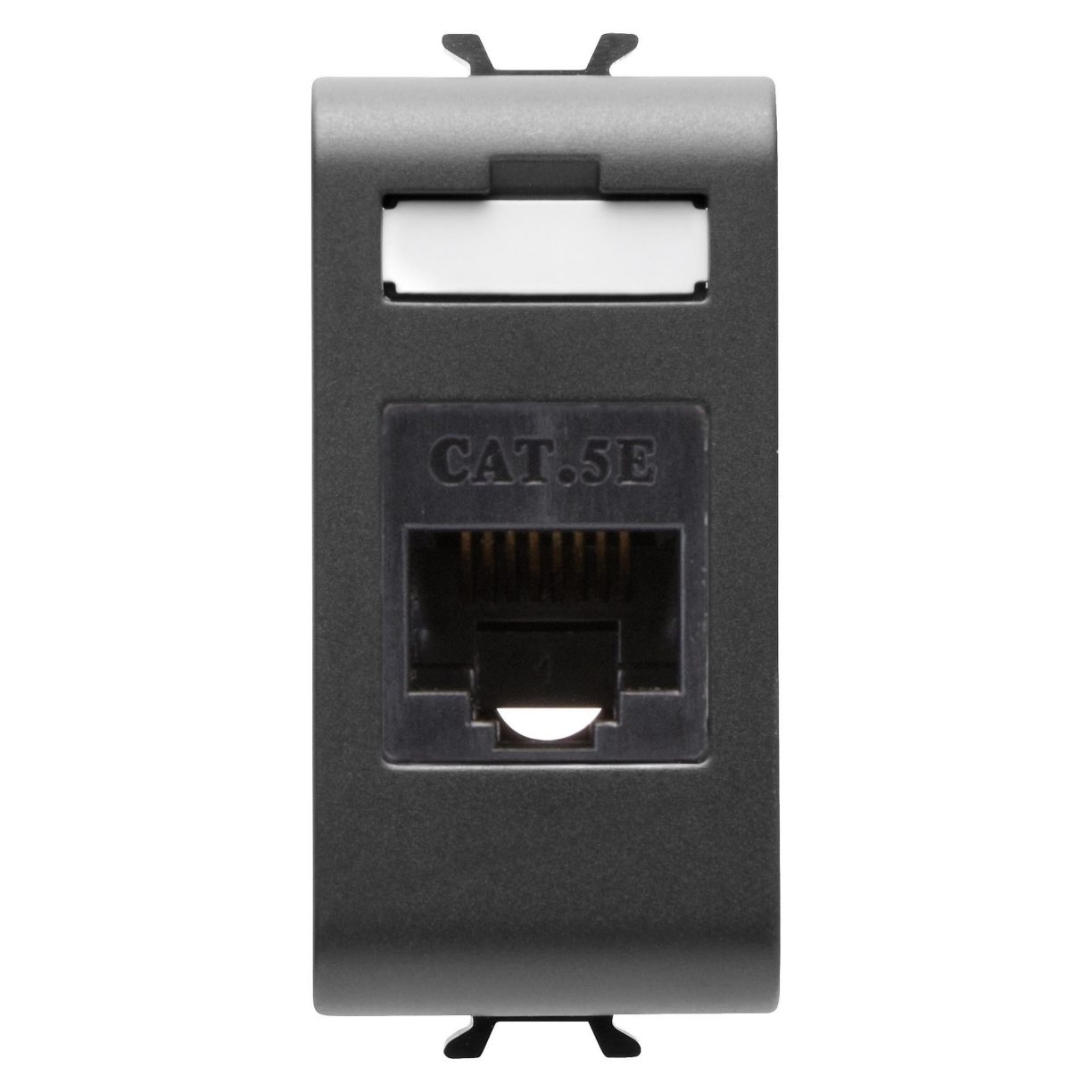 RJ45 SOCKET - CATEGORY 5e - UTP - 1 MODULE - SATIN BLACK - CHORUSMART ...