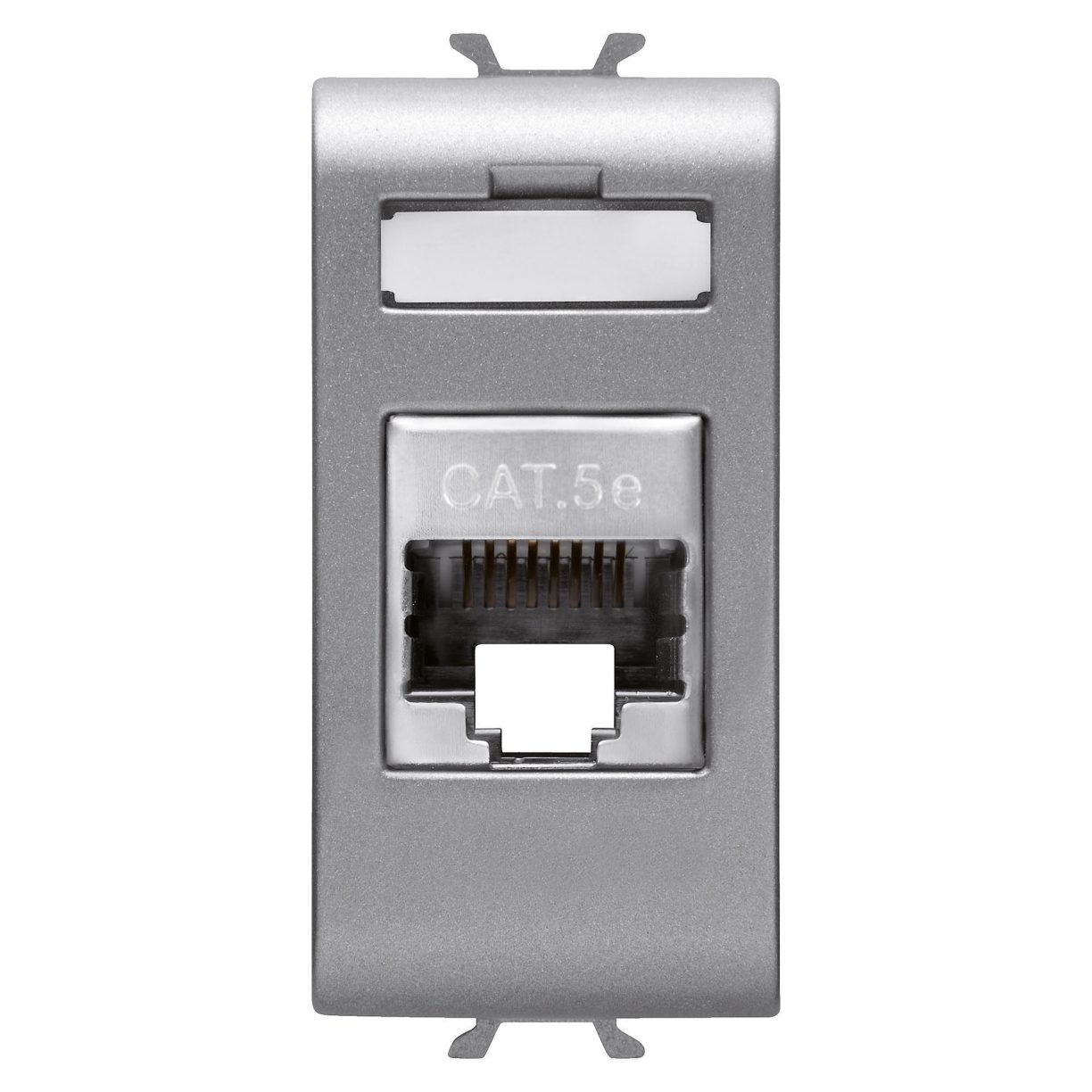 RJ45 SOCKET - CATEGORY 5e - FTP - 1 MODULE - TITANIUM – CHORUSMART | Gewiss