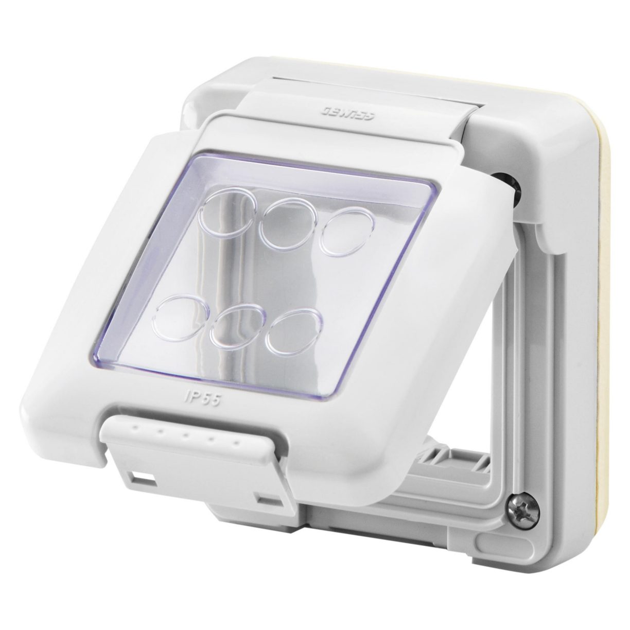 COMBI IN - WATERTIGHT CAP 2 MODULES - SYSTEM - IP55 - GREY RAL 7035 ...