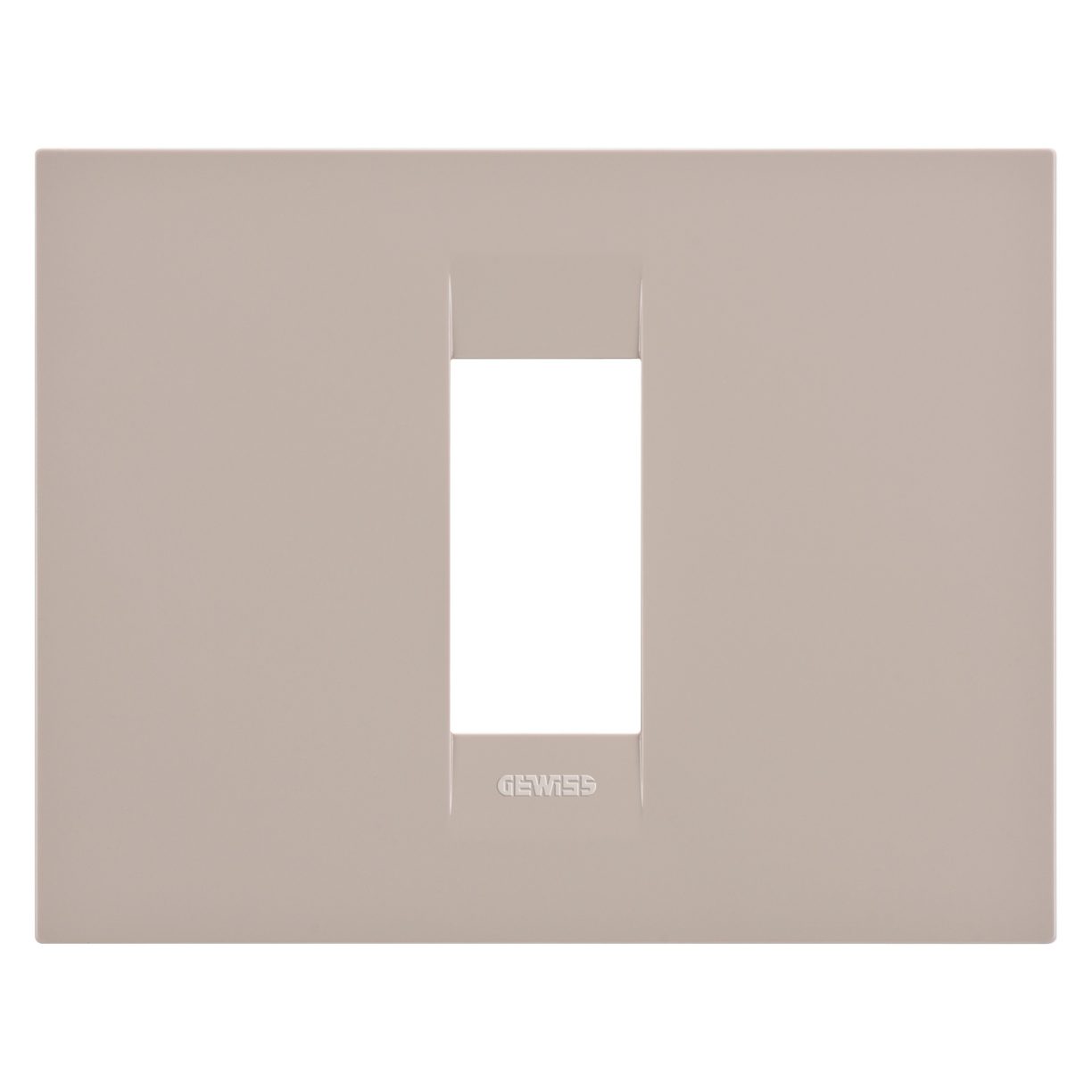 GEO PLATE - IN TECHNOPOLYMER - 1 MODULE - HEMP - CHORUSMART | Gewiss