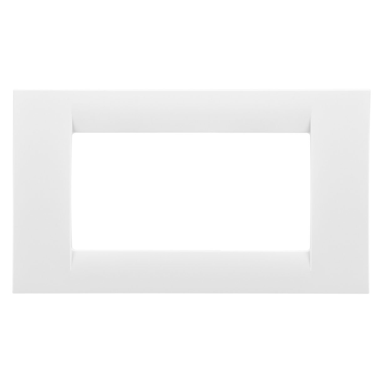 VIRNA PLATE - IN TECHNOPOLYMER GLOSS FINISHING - 4 GANG - CLOUD WHITE ...