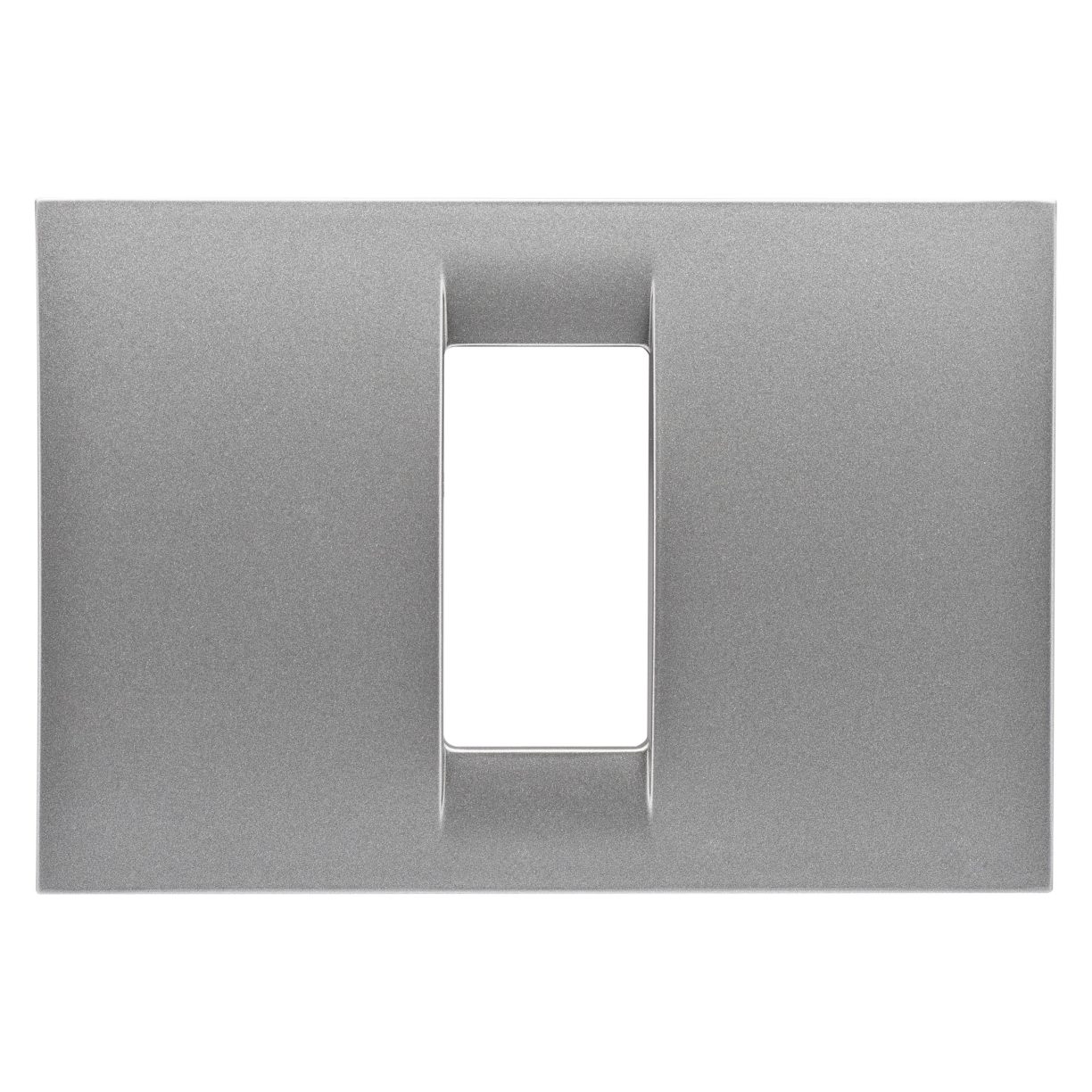 PLACCA VIRNA - IN TECNOPOLIMERO FINITURA LUCIDA - 1 POSTO - TITANIO ...