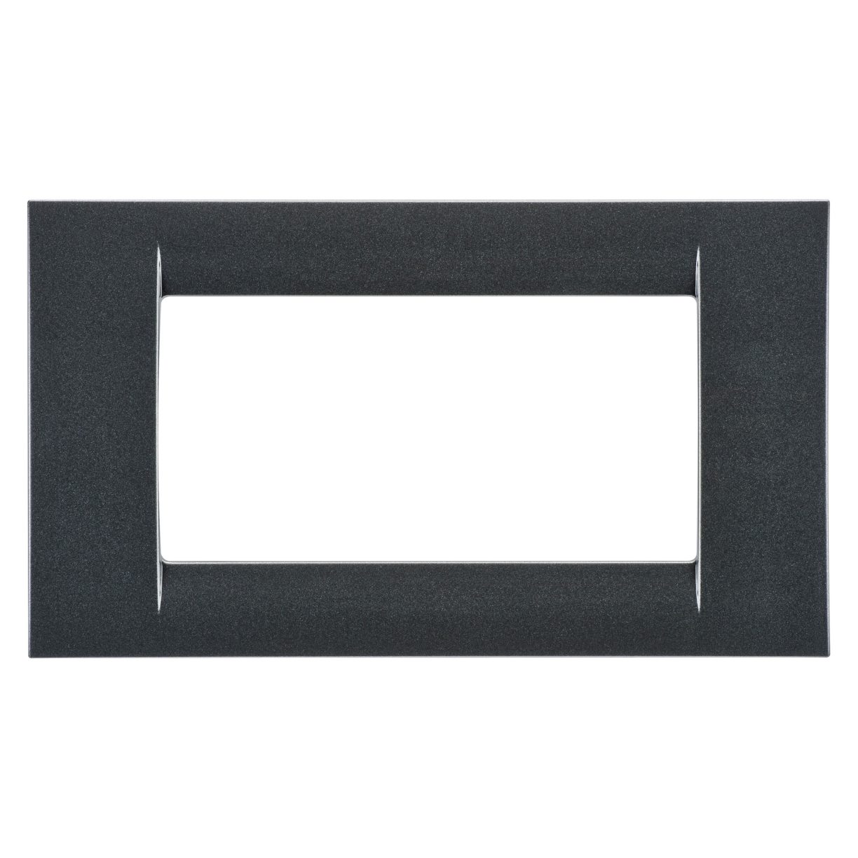 VIRNA PLATE - IN TECHNOPOLYMER GLOSS FINISHING - 4 GANG - METALLIC ...