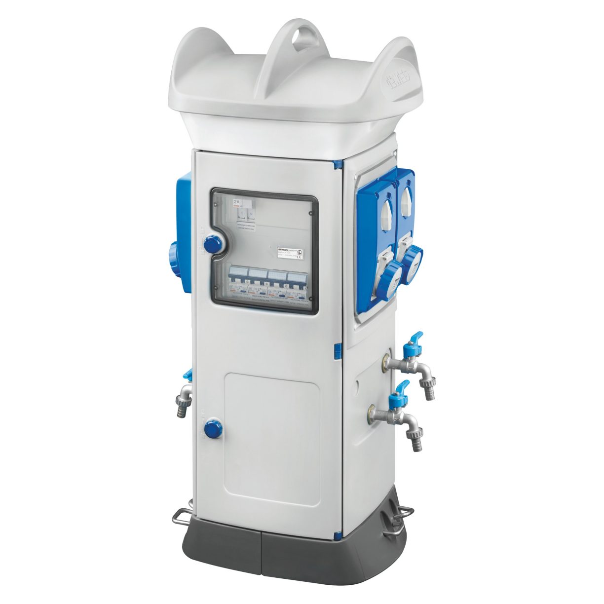 QMC63B - WIRED - DOUBLE SIDE TAKE-OFF - 4 SOCKET OUTLET 2P+E 16A - IP55 ...