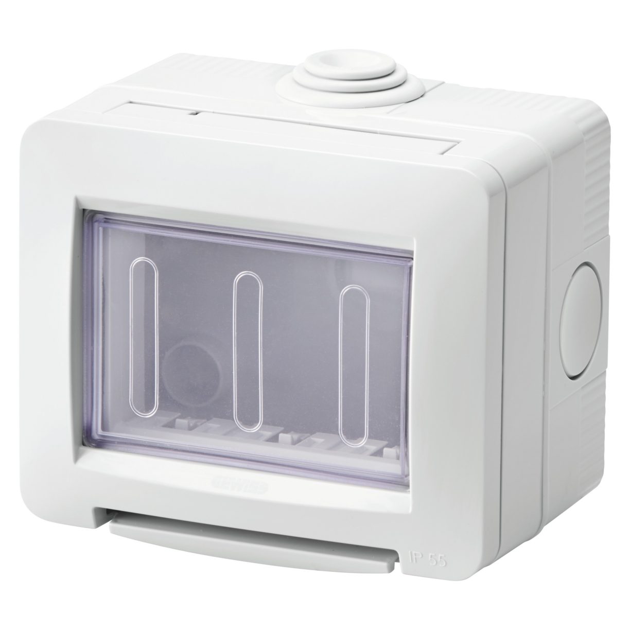 SELF-SUPPORTING EMPTY CONTAINER - WATERTIGHT IP55 3 GANG - RAL 7035 ...