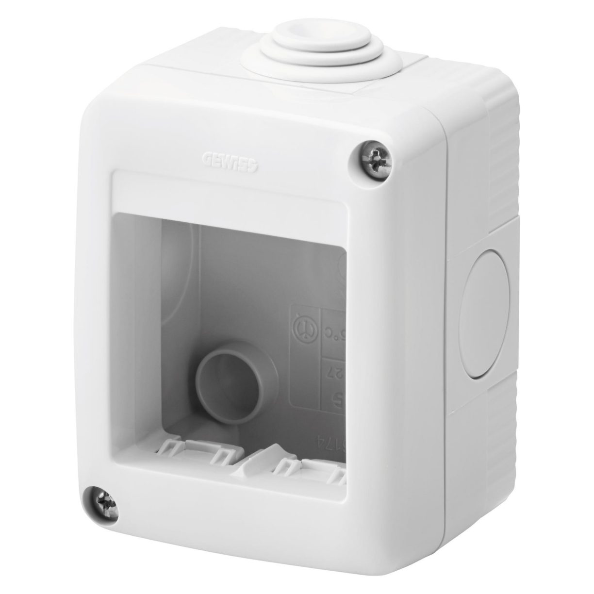 PROTECTED ENCLOSURE FOR SYSTEM DEVICES - 2 GANG - RAL 7035 GREY - IP40 ...