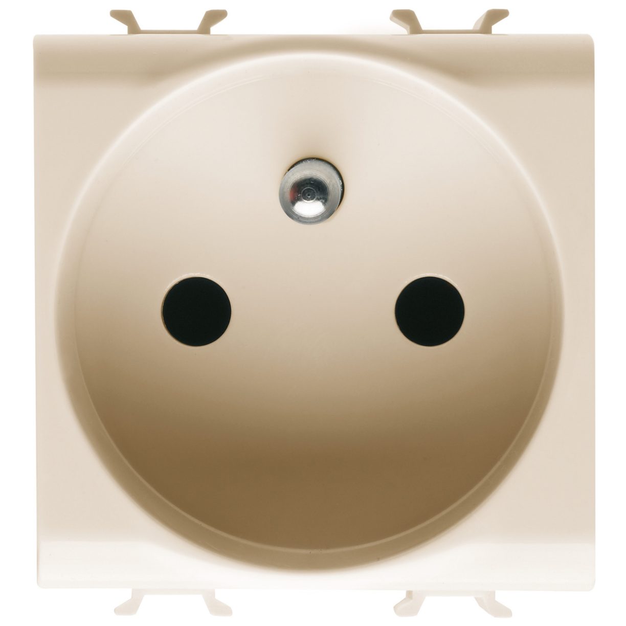 FRENCH STANDARD SOCKET-OUTLET 250V ac - 2P+E 16A - 2 MODULES - IVORY ...