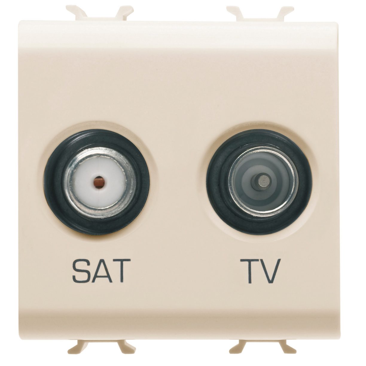 SOCKET-OUTLET TV-SAT - DIRECT - 2 MODULES - IVORY - CHORUSMART | Gewiss