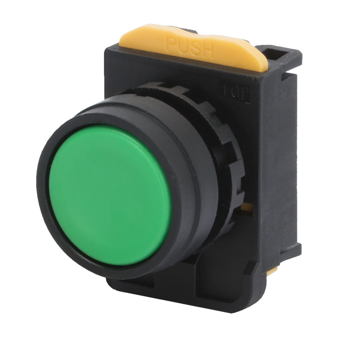 MOMENTARY PUSH-BUTTON WITH ROUND GUARD - GREEN | Gewiss
