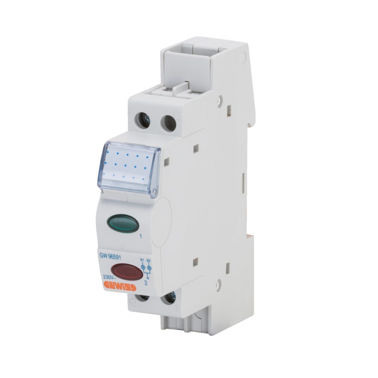 INDICATOR LIGHT - DOUBLE - GREEN/RED - 230V - 1 MODULE | Gewiss