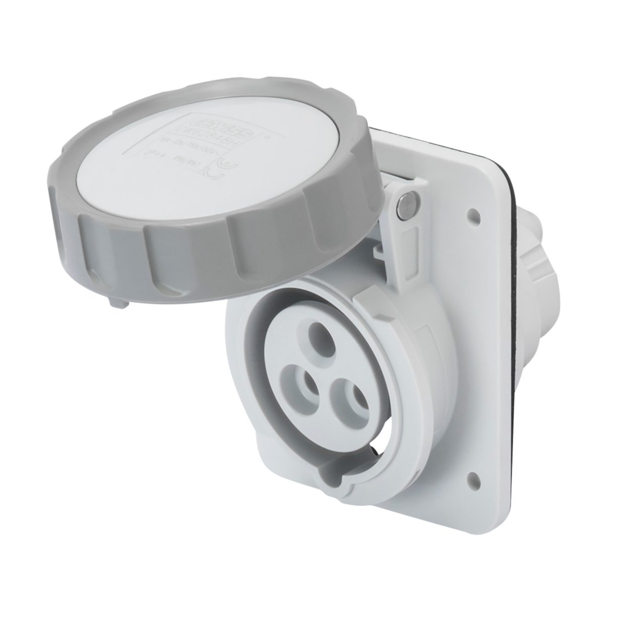 10° ANGLED FLUSH-MOUNTING SOCKET-OUTLET HP - IP66/IP67 - 2P+E 16A >250V ...
