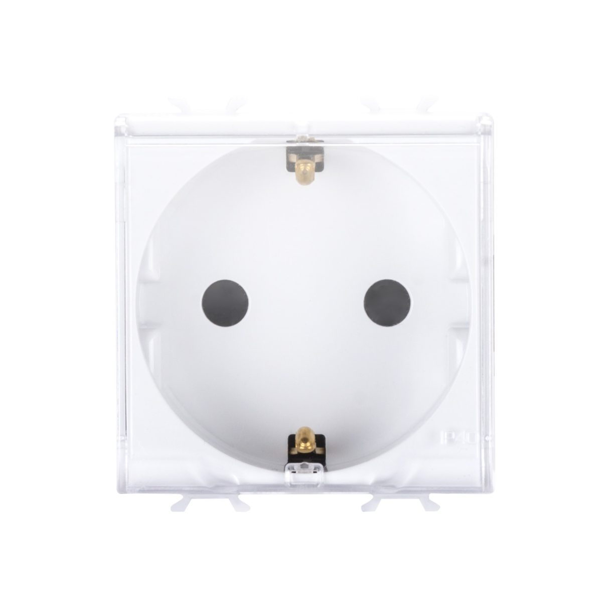 GERMAN STANDARD SOCKET-OUTLET 250V ac - 2P+E 16A - 2 MODULES - WITH ...