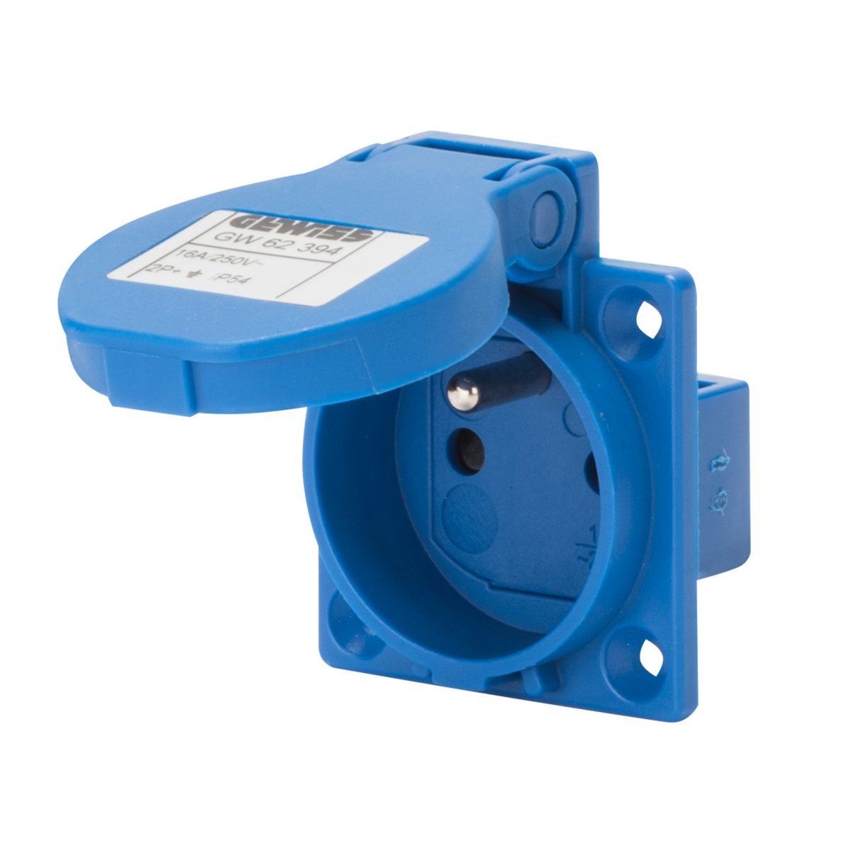 10° ANGLED FLUSH-MOUNTING SOCKET-OUTLET - FRANCH STANDARD - 2P+T 16A ...