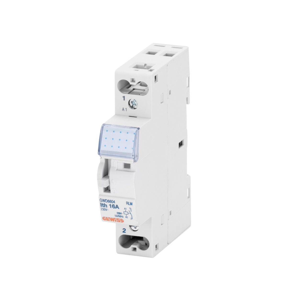 INSTALLATION RELAY - 16A - 1 CHANGEOVER 230V ac - 1 MODULE | Gewiss