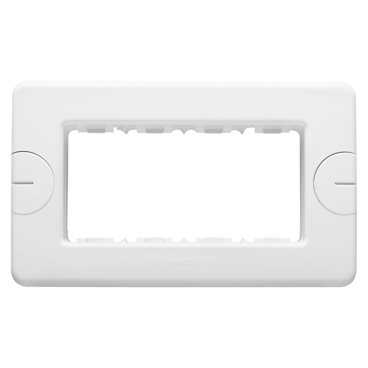 COMPACT PLATE - SELF-SUPPORTING - 4 GANG - CLOUD WHITE - SYSTEM | Gewiss