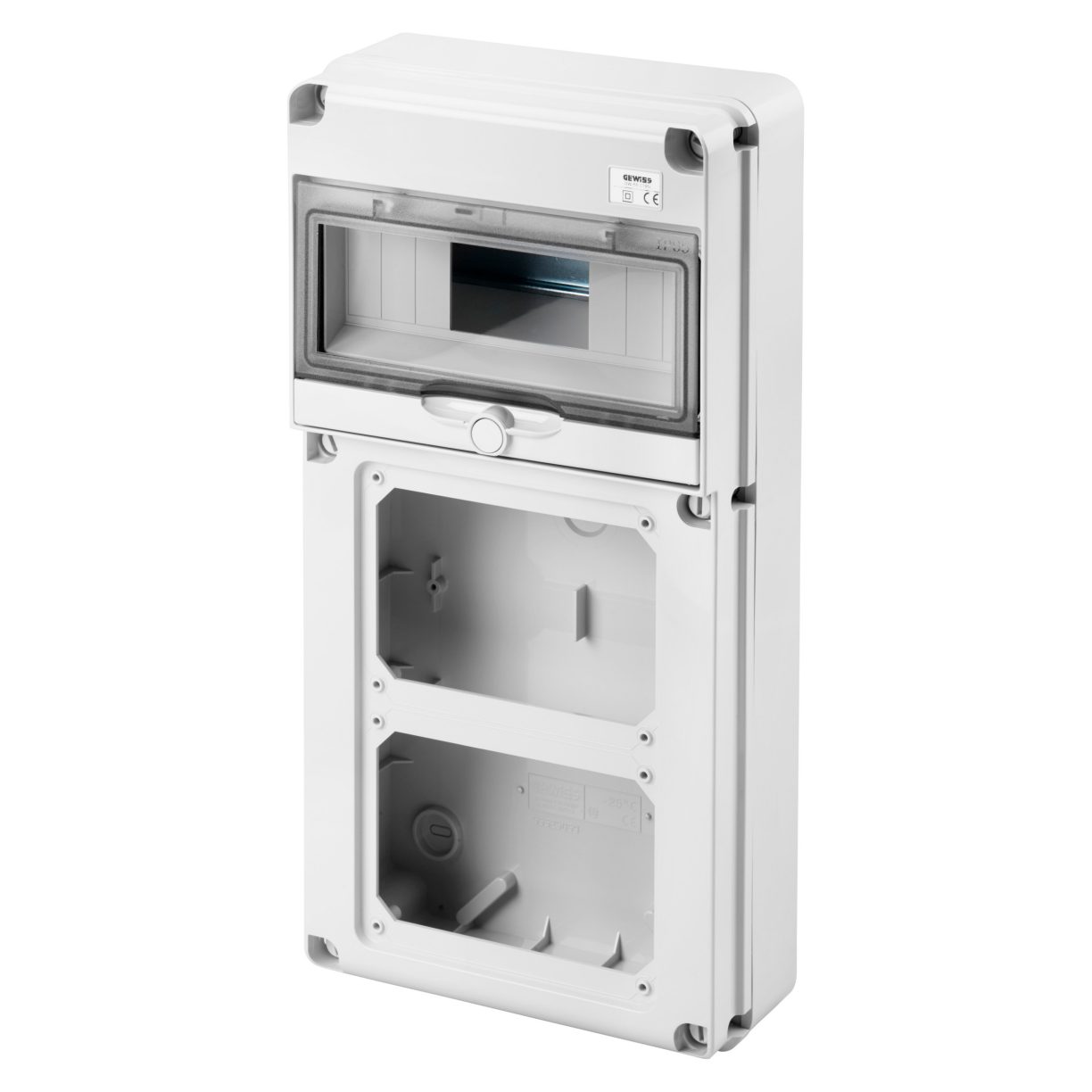 Q-DIN 10 MODULI - 2 FLANGE IB ORIZZONTALI 16/32A SBF - IP65 | Gewiss