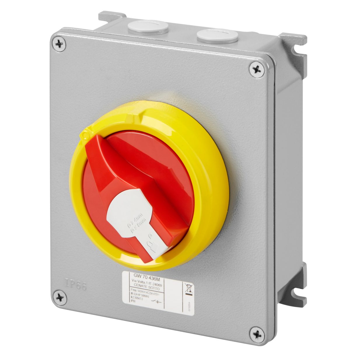 ROTARY ISOLATOR SWITCH - HP- SURFACE-MOUNTING - EMERGENCY - METAL BOX ...